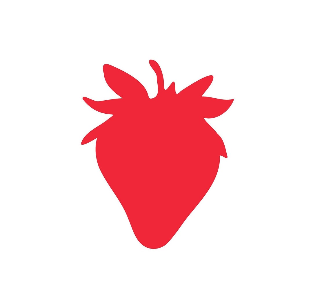 20 Pack - Paper Strawberry Shape Red Cutout Die Cut Summer Fruit Berry ...