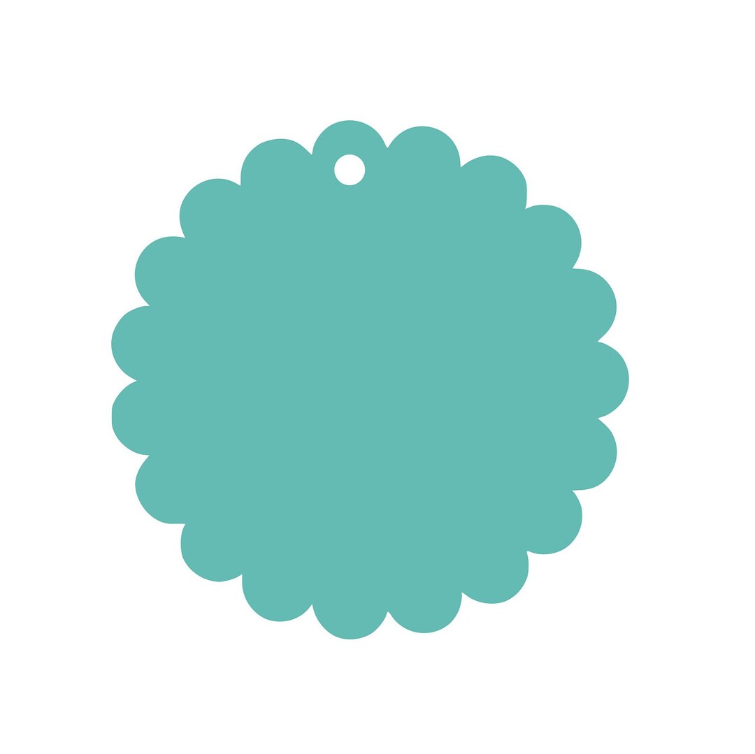 20 Pack - Paper Scalloped Circle Tag Die Cut Circle Tag Gift Label ...