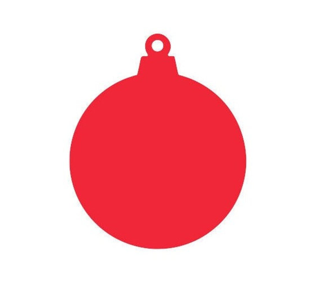 20 Pack - Paper Christmas Ornament Ball Shape Cutout Die Cut Tag ...