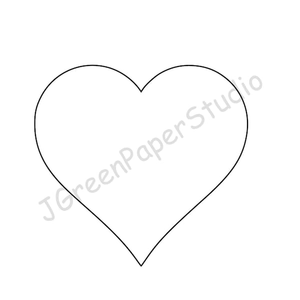 Heart Shape Cake Stencil - Etsy
