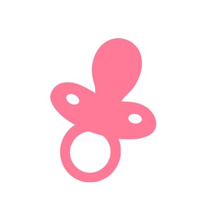 20 Pack Paper Pacifier Cutouts Baby Nuk Binky Shapes Baby Shower Die ...