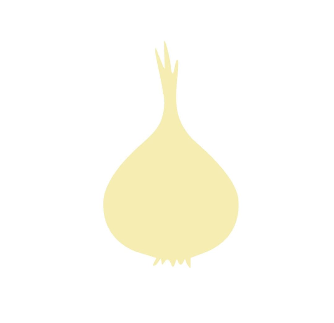20 Pack Paper Onion Allium Shape Die Cut Cutout Garden Green Yellow ...