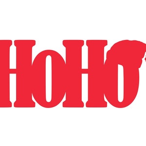 20 Pack Paper Hoho Die Cuts - Hoho With Santa Hat Christmas Cutouts - Etsy