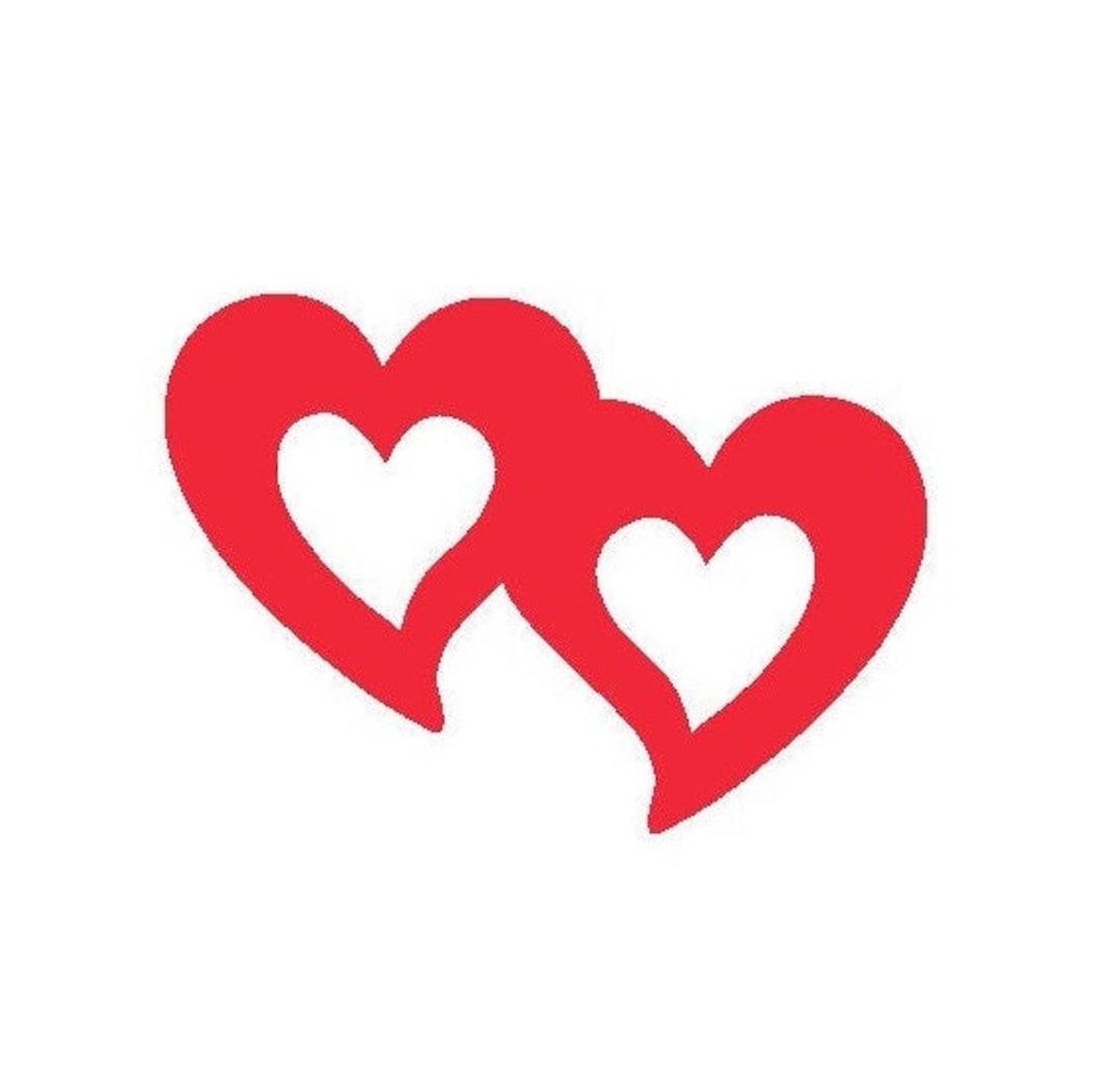 20 Pack Paper Double Heart Cutouts: DIY Craft Shapes - Etsy