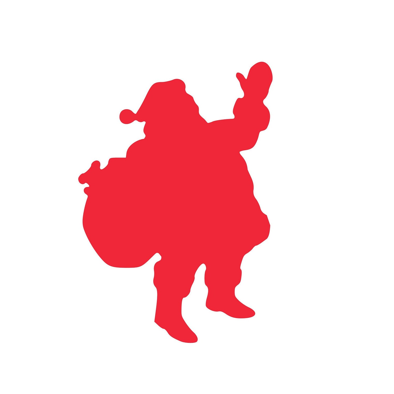 20 Pack Paper Santa Claus Shapes Santa With Pack Cut Outs - Etsy