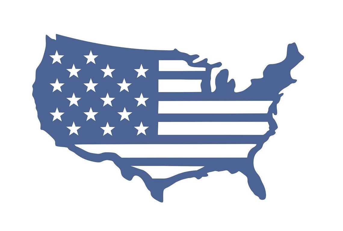 20 Pack Paper July 4th American Flag Shapes Die Cut United | Etsy