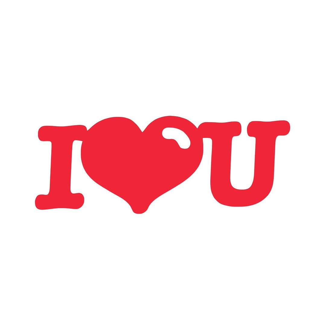 20 Pack Paper I Love U Shapes I Love You Die Cuts I Love U Paper I Love ...