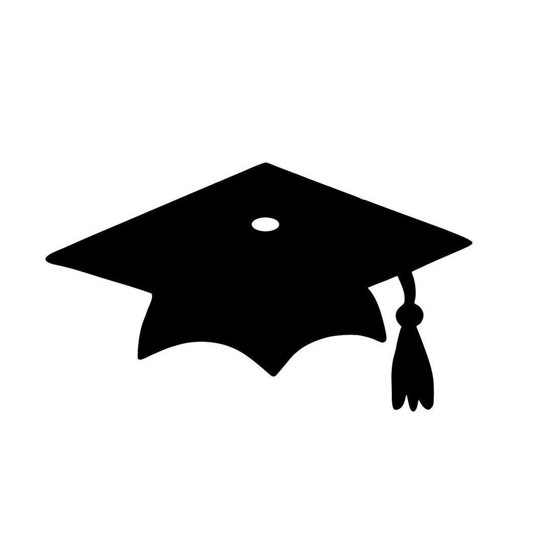 20 Pack - Paper Graduation Shapes Mortar Board Cutouts Graduation Cap ...