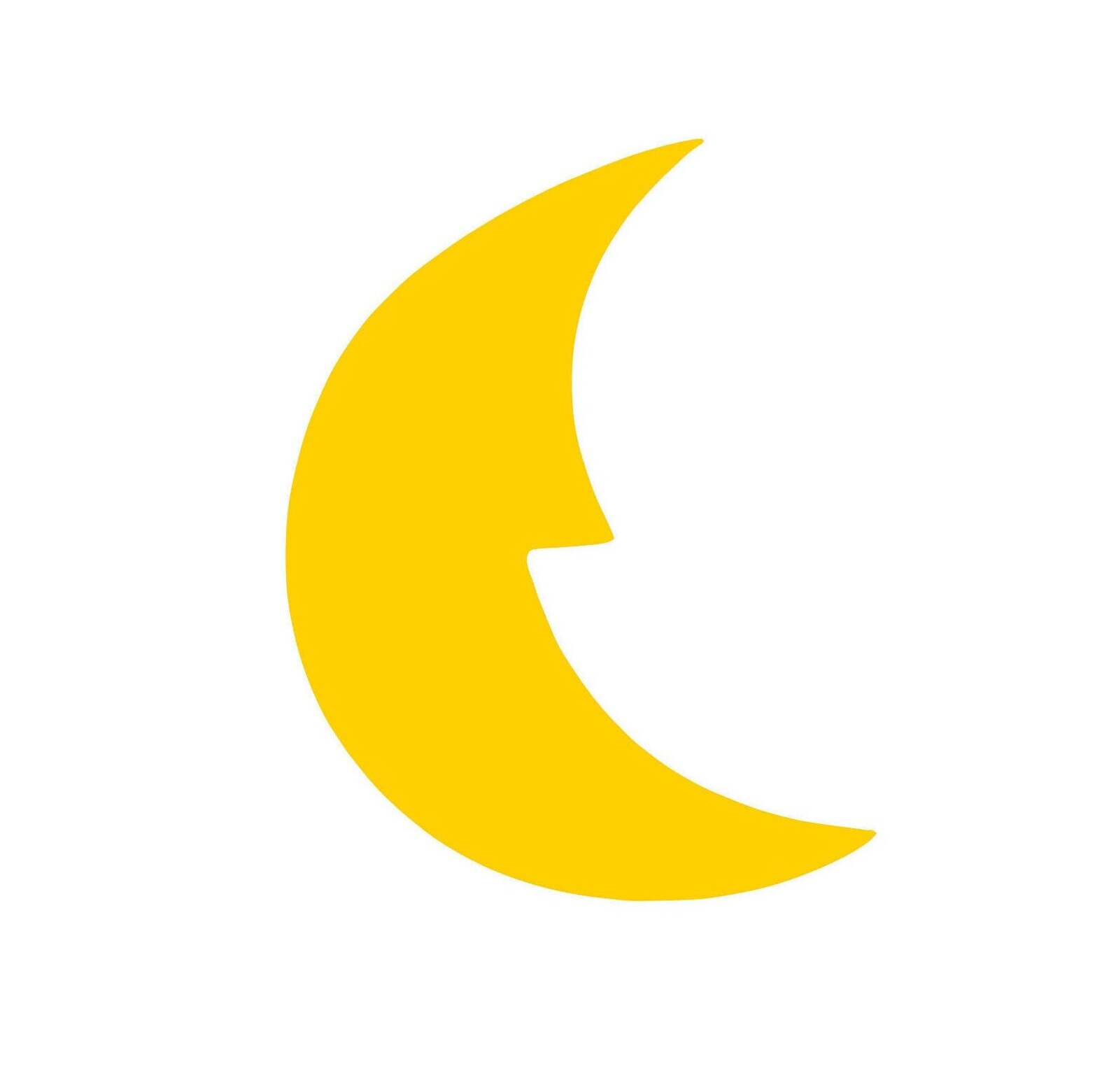 20 Pack Paper Moon Shapes Half Moon Cutouts Die Cut Moon - Etsy