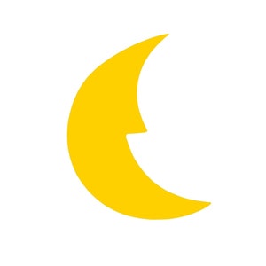 20 Pack - Paper Moon Shapes Half Moon Cutouts Die Cuts Moon ...