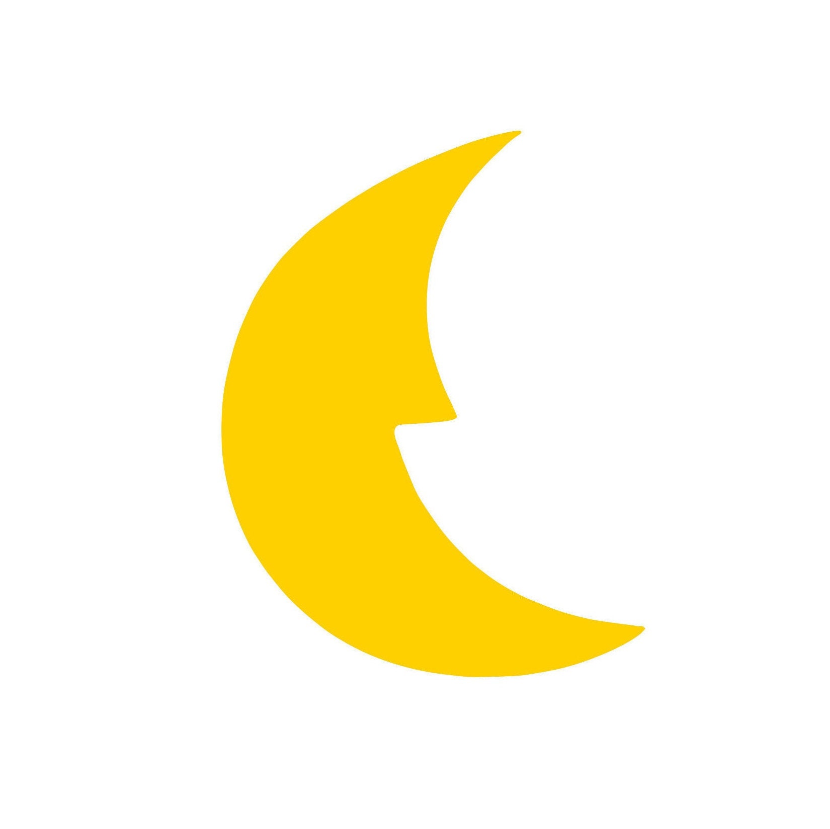 20 Pack Paper Moon Shapes Half Moon Cutouts Die Cut Moon | Etsy