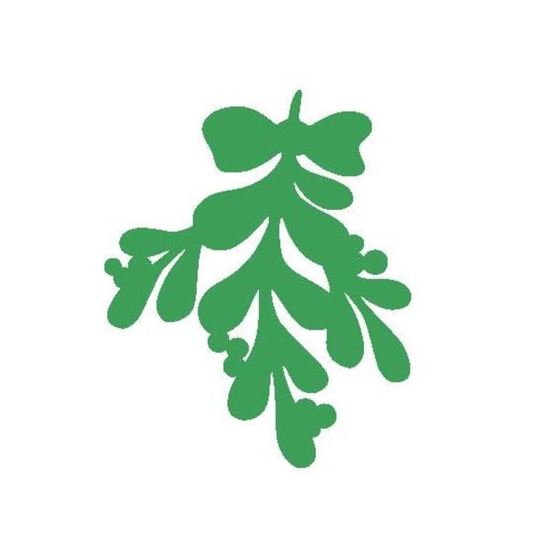 20 Pack - Paper Mistletoe Shape Cutout Die Cut Christmas Winter ...