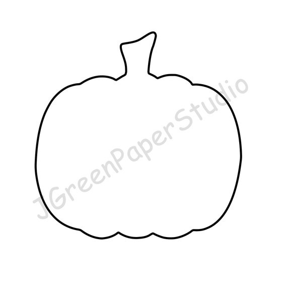 Pumpkin Outline Template