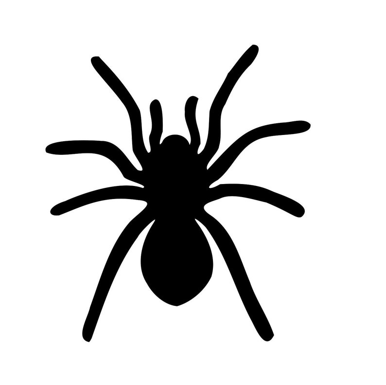 20 Pack - Paper Spider Shapes, Die Cut Spider Cutouts, Halloween Party ...