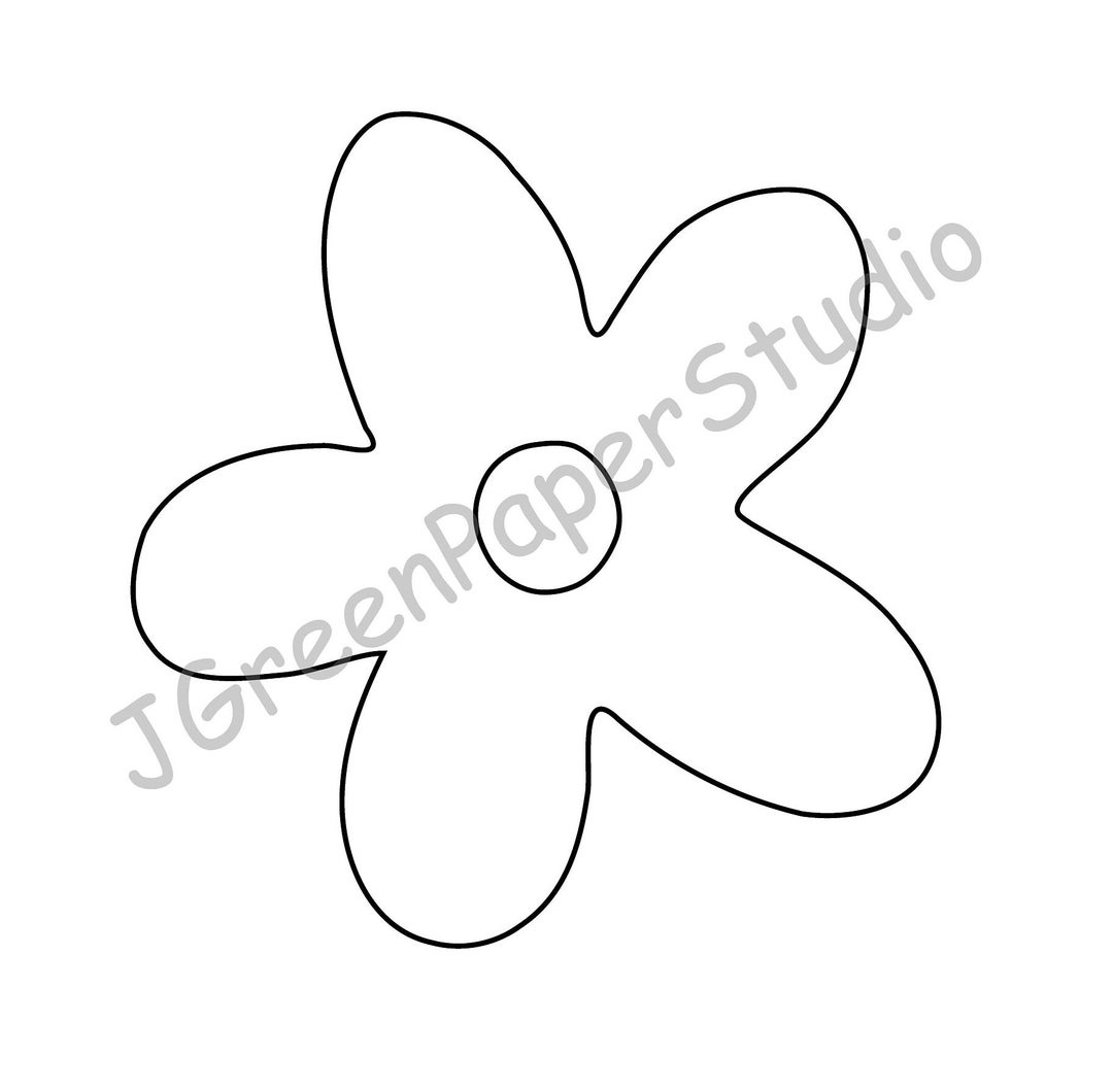Printable Flower Template: Spring & Summer Cutout (PDF, SVG Digital ...