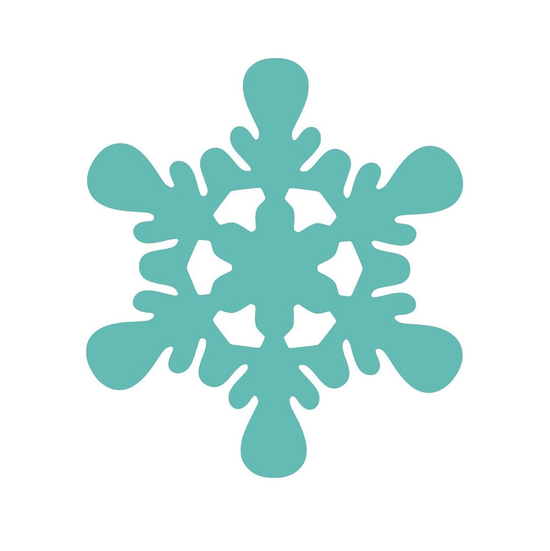 Paper Snowflake Cutouts: 20 Pack, DIY Craft Shapes - Etsy