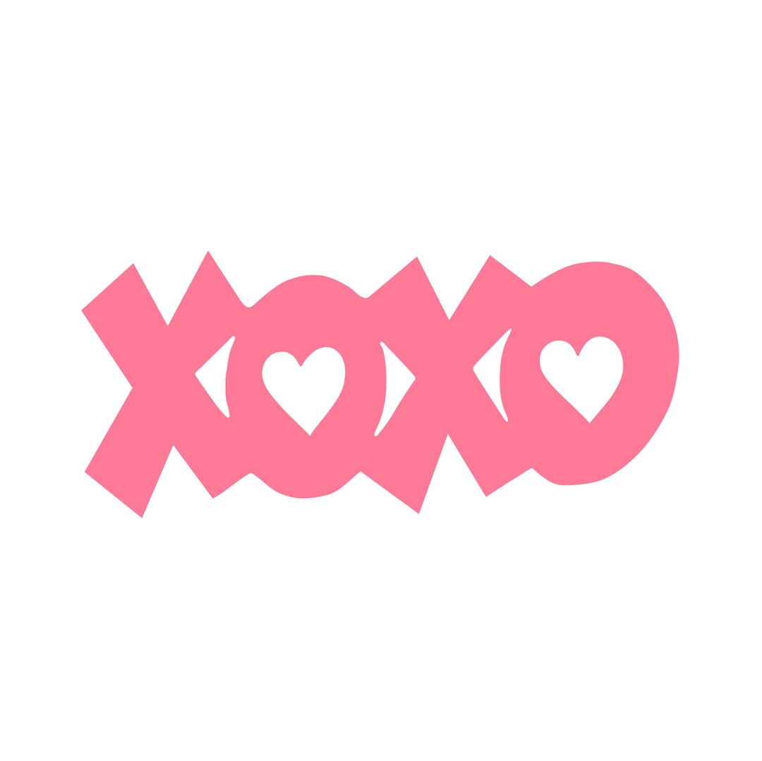 20 Paper XOXO Die Cuts: Valentine's Day Scrapbooking Shapes - Etsy