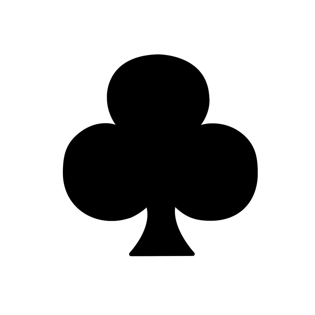 20 Pack Paper Club Shapes Club Cutouts Die Cuts Club Playing Card Bunco ...