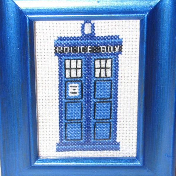 Tardis Cross Stitch - Etsy UK