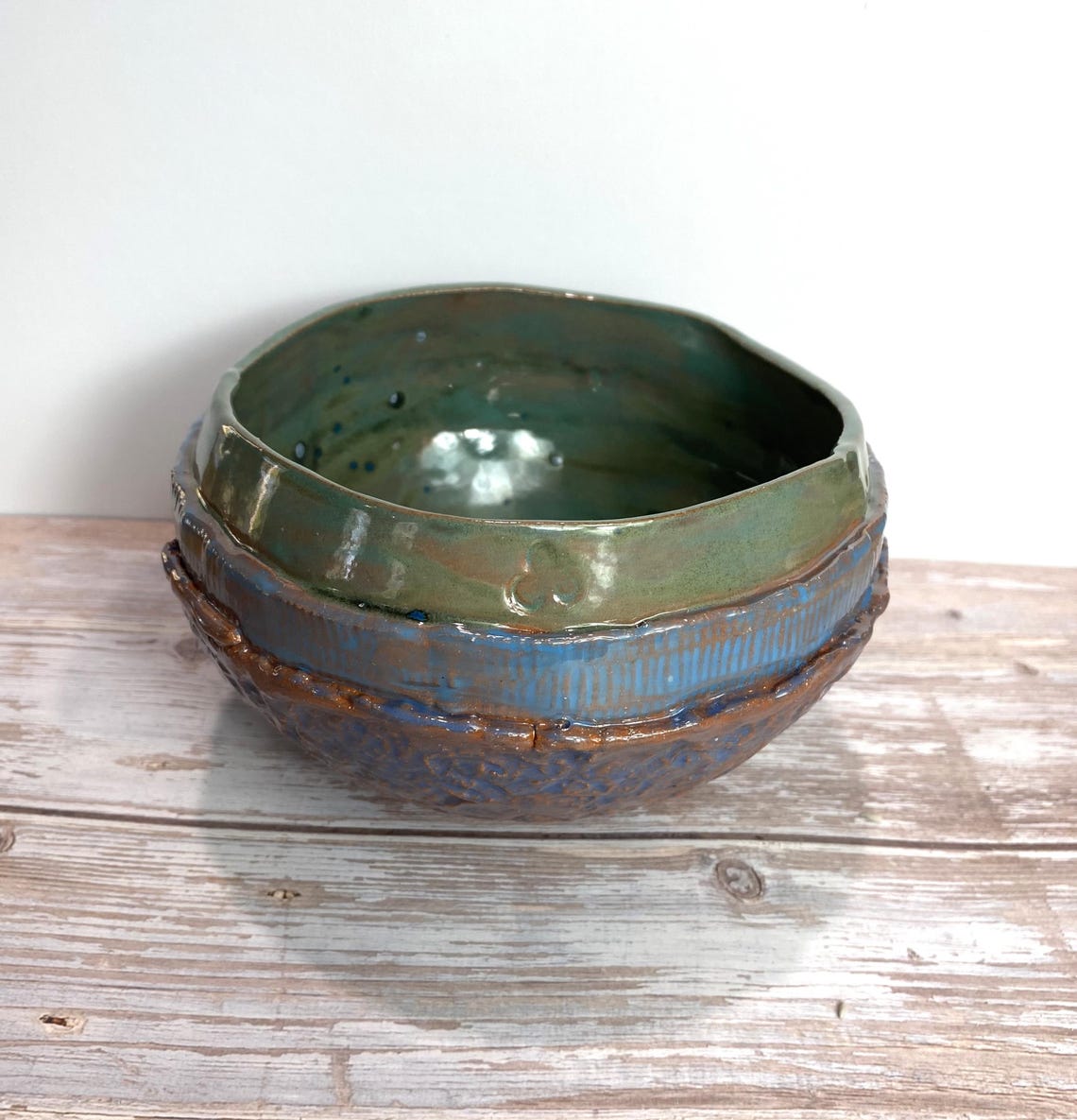 Textured Bowl - Beautiful Hand-built Pottery Bowl - Etsy