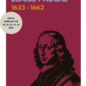 Blaise Pascal Poster | Famous Mathematicians & Scientists | STEM Wall ...