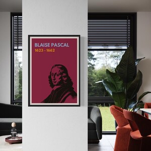 Blaise Pascal Poster | Famous Mathematicians & Scientists | STEM Wall ...