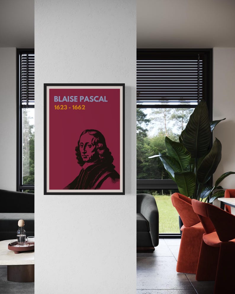 Blaise Pascal Poster | Famous Mathematicians & Scientists | STEM Wall ...