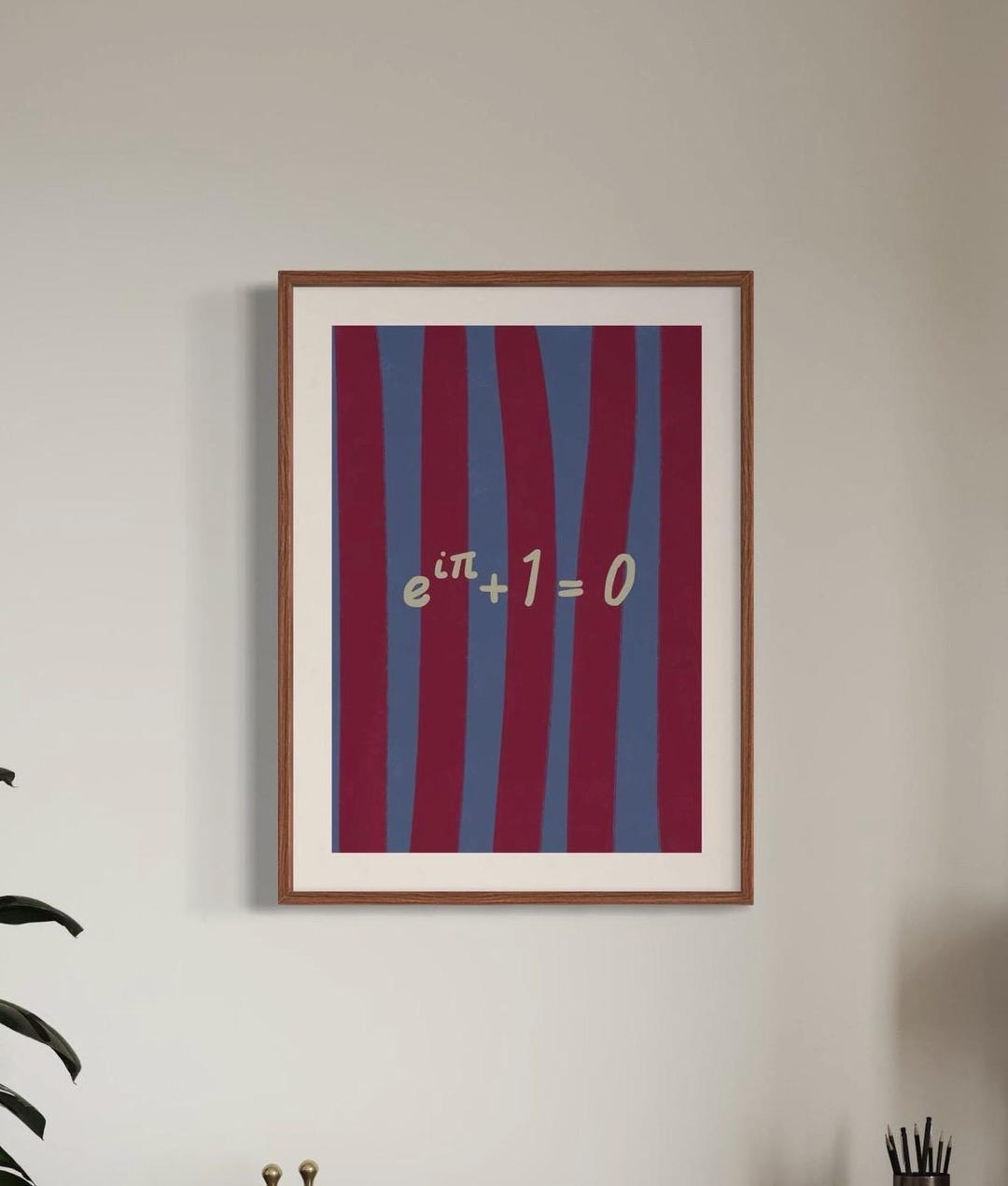 PRINTED POSTER Euler’s Identity Equation Wall Art | Maths Poster for ...