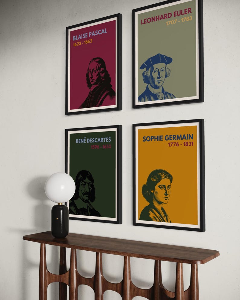 Famous Mathematicians Poster Set | Maths and Science Posters ...