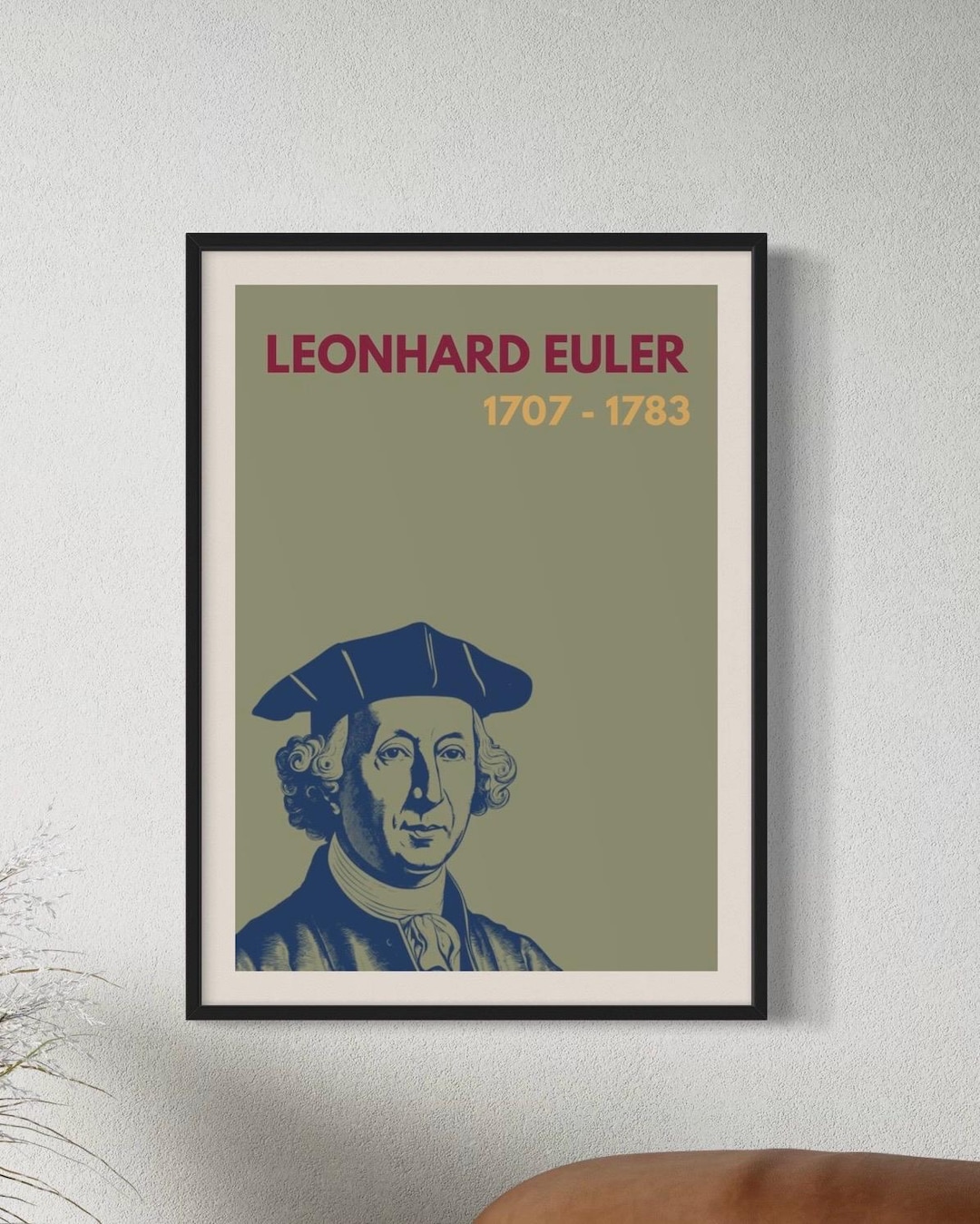 Leonhard Euler Art Print | Vintage STEM Classroom Decor (digital ...