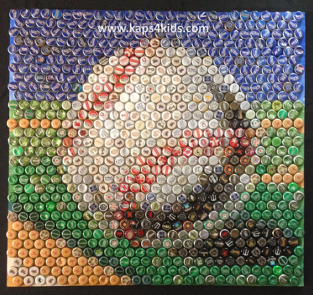 Baseball Caps - Bottle Cap Mosaic - Etsy