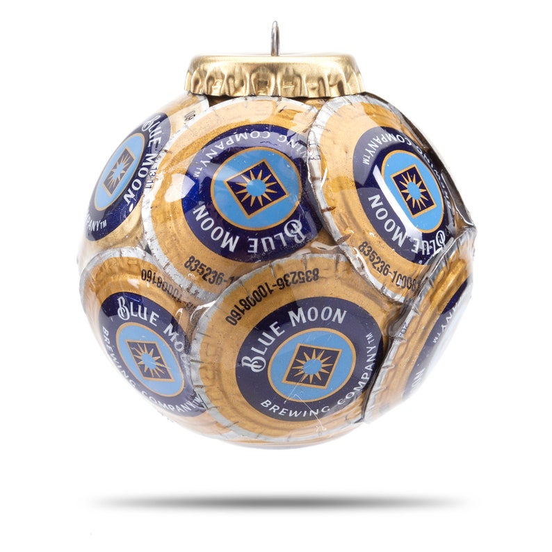 Blue Moon Bottle Cap Ornament - Etsy