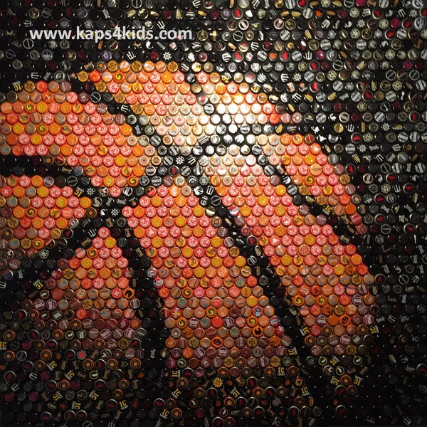 Beer Bottle Cap Art - Etsy