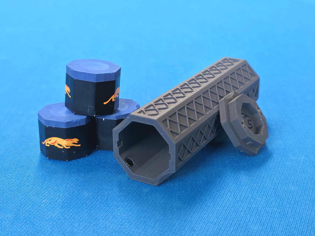 Premium Pool Chalk Holder With Magnetic Lid | Fits 4 Pieces of Predator ...