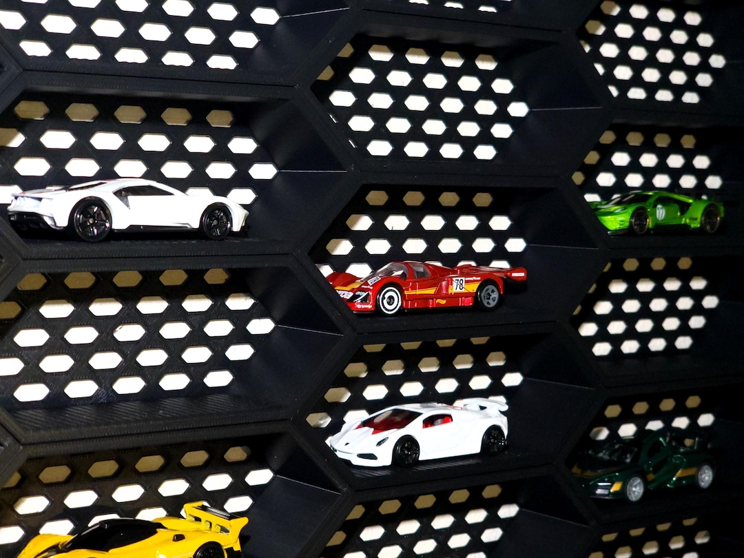 3D Printed Modular Car Display | Hexagonal Interlocking Car Storage ...