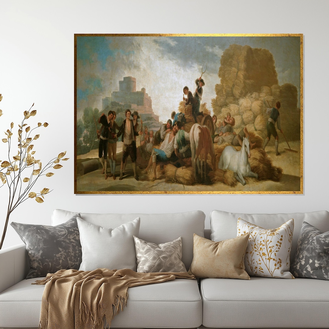 Francisco De Goya Harvest Scene, Farming Canvas, Vintage Art, Classic ...