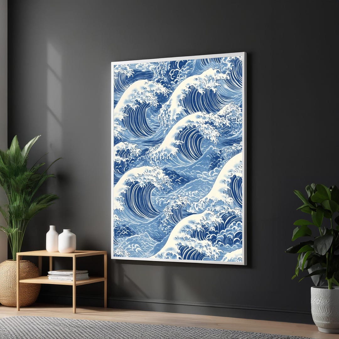 Great Wave Canvas Art, Ocean Wave Print, Japanese Art, Wall Art Canvas ...