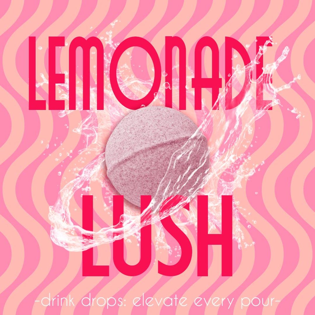 Sips Drink Drops: Lemonade Lush Pink Lemonade Flavored – Drink Bomb ...
