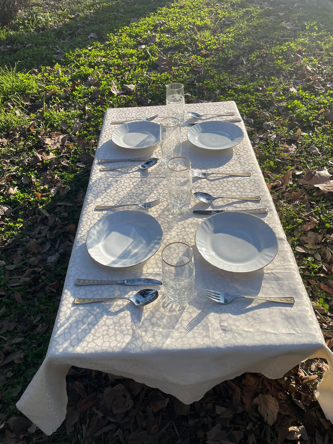 Folding Boho Wood Table (28×60 Inch H13) | Foldable Picnic Table ...