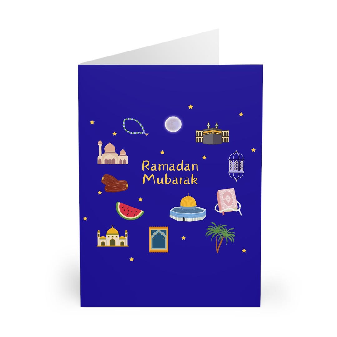 Children's Ramadan Mubarak Greeting Cards (5 Pack) - Etsy