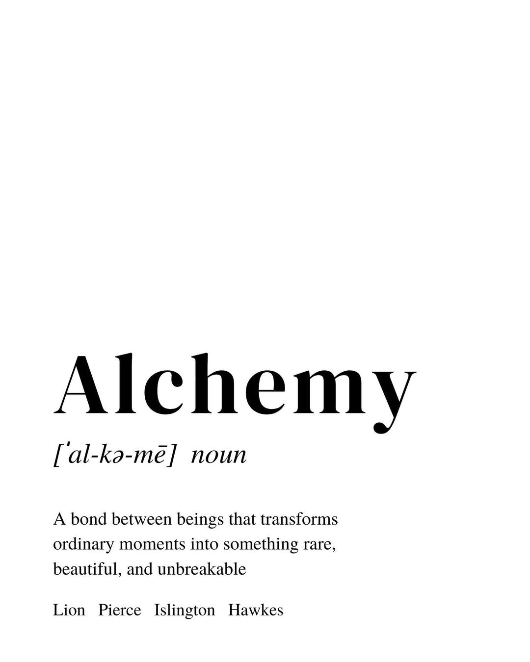 Alchemy Definition - Emma M Lion - Etsy