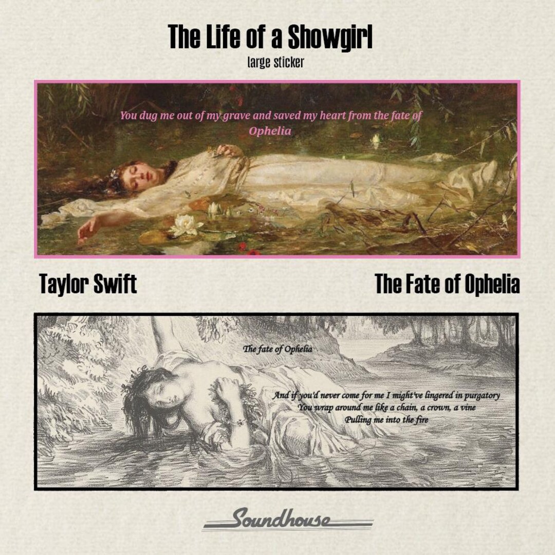 TAYLOR SWIFT the Fate of Ophelia Sticker | Bumper Sticker | Laptop ...