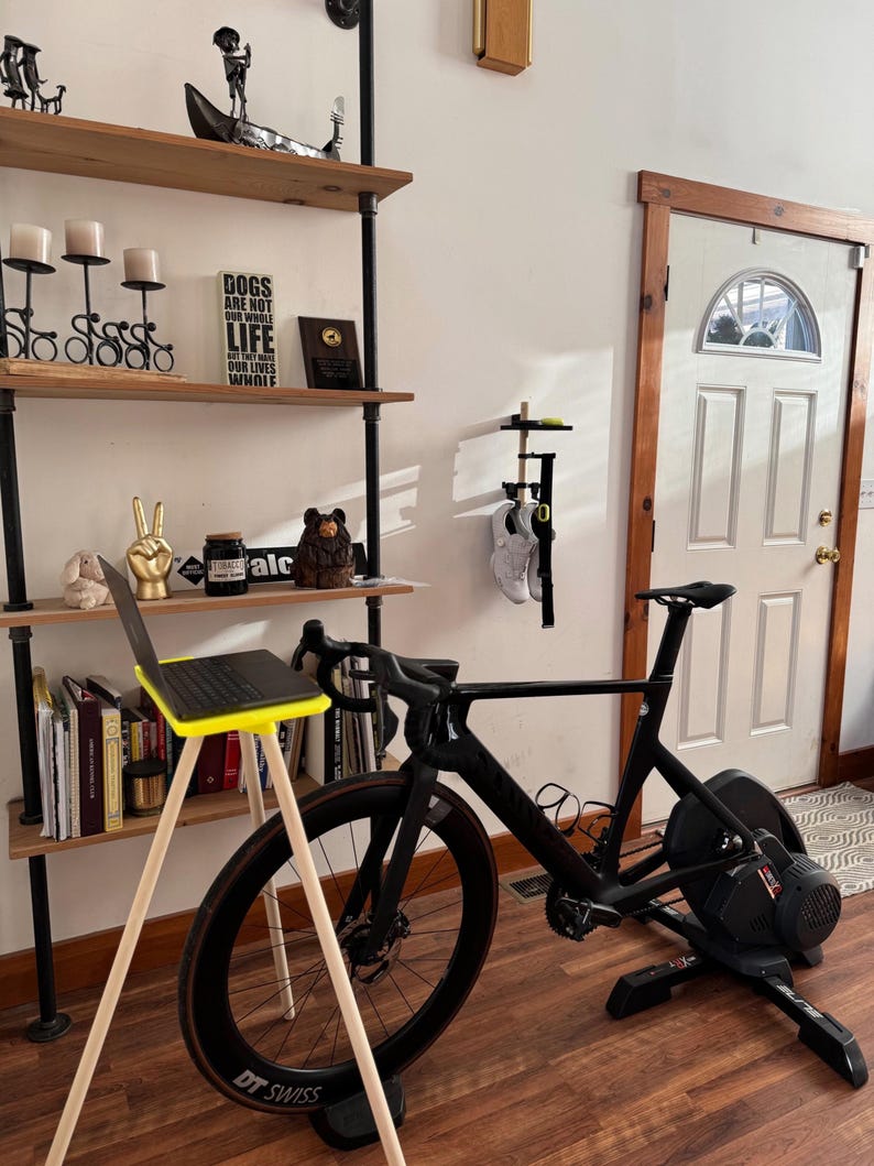 Wall Mounted Home Gym Organizer – Bike Trainer, Peloton, Treadmill ...