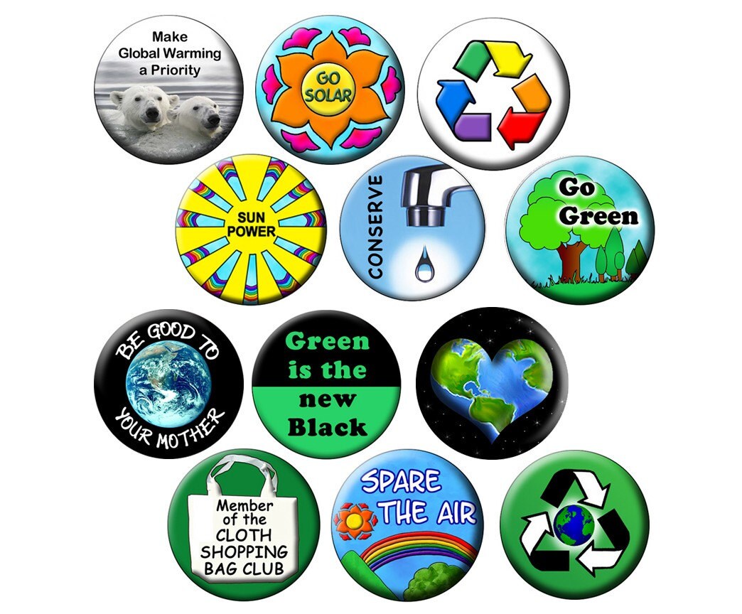 100 Pack of Earth Day Climate Change Buttons RECYCLERS PACK - Etsy