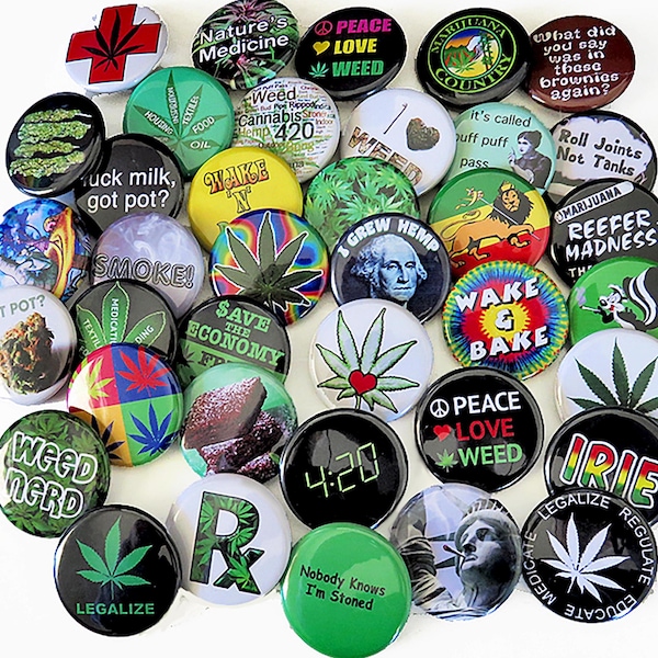 Cannabis Pins - Etsy