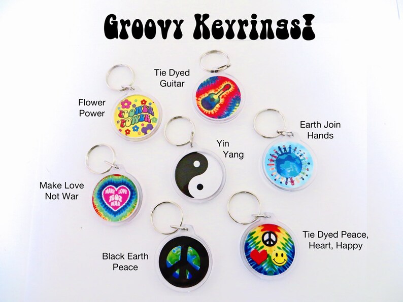 Choose a Groovy Keyring From This Colorful Array of Awesome - Etsy