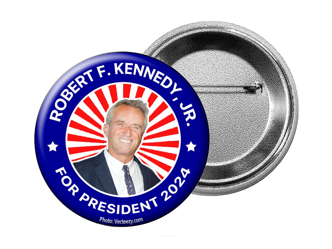Kennedy Pins or Magnets Robert F Kennedy Jr. for President 2024 Large 2 ...