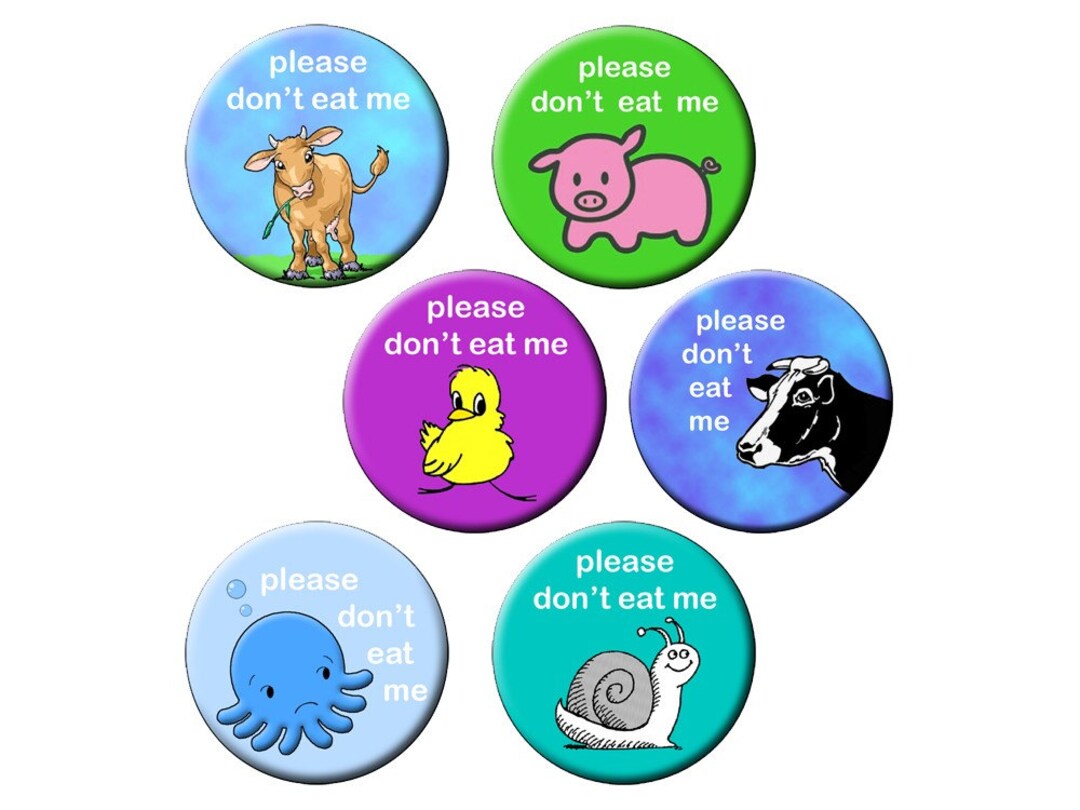 Dont Eat Me Pin Pack 6 Small 1 25 Inch Button A Etsy