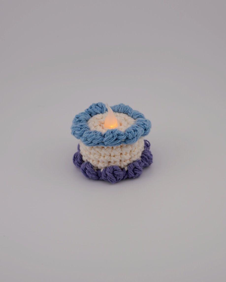 Crochet Light-up Birthday Cake Candle - Etsy