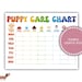 Printable Puppy Care Chart for Kids, Weekly Puppy Care Sheet, Cute Dog ...